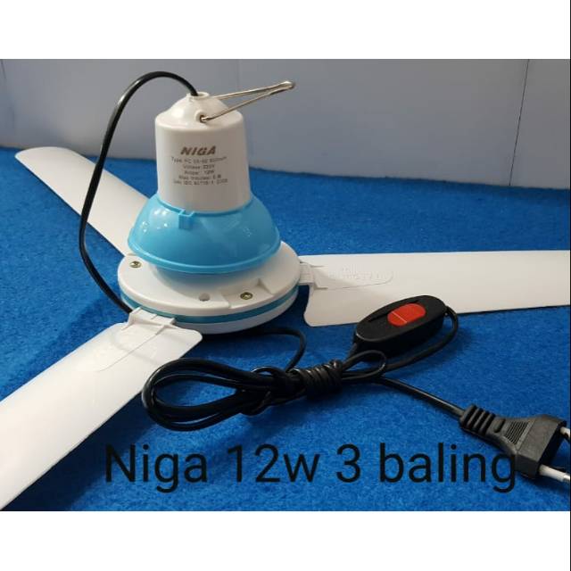 Jual Kipas Angin Gantung Niga 12 Watt 12w / Minifan Niga 12 Watt 12w ...