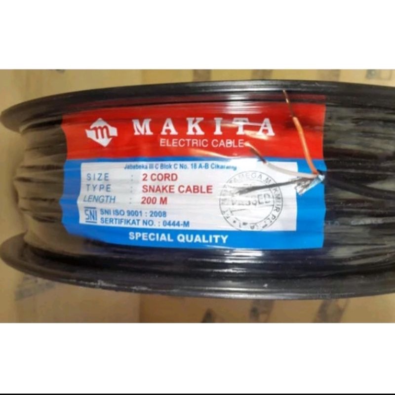 Jual Kabel skerem HITAM stereo merk Makita/Merk Canare Ecer permeter ...