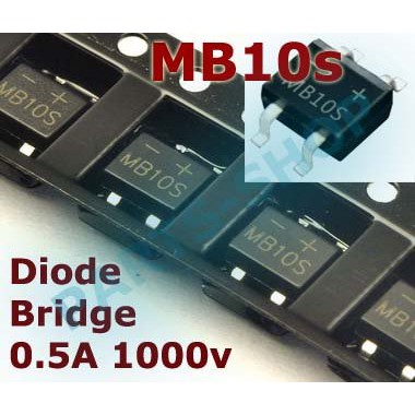 Jual MB10S DIODA 1000V 1A SOP-4 SMD rectifier diode bridge mb10s ...