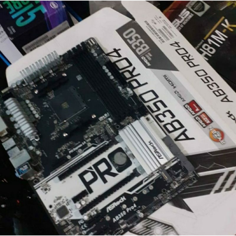 Jual Asrock AB350 Pro4 AM4 Motherboard for Ryzen AMD | Shopee Indonesia
