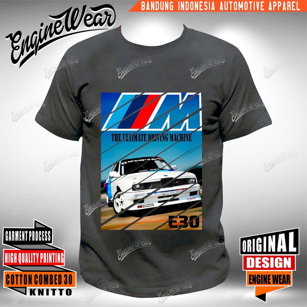 Jual kaos BMW e30 e34 e36 e38 e46 e90 seri 7 tshirt bimmer m3 kaos ...