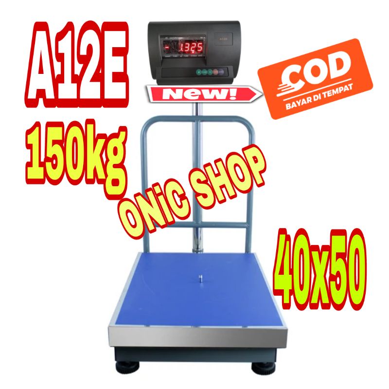 Jual timbangan digital A12e 150kg/timbangan barang sembako ekpedisi dll | Shopee Indonesia