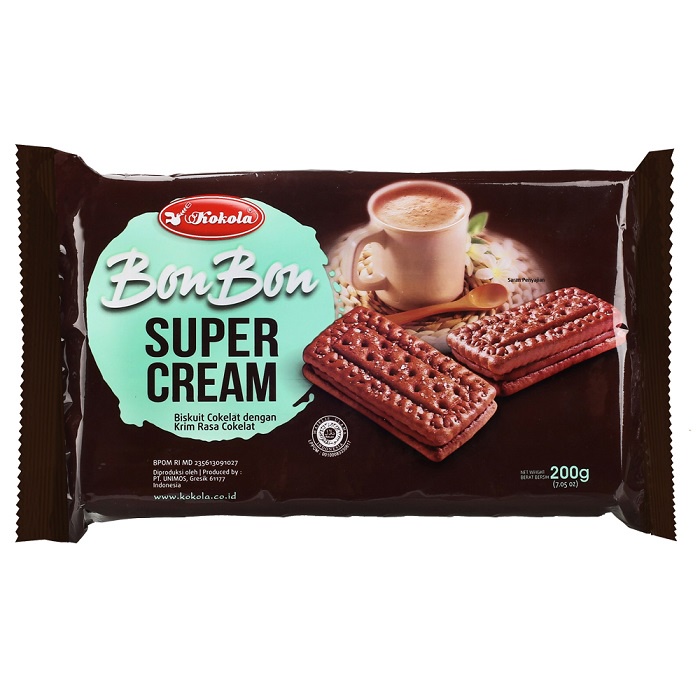 Jual Kokola Bon Bon Super Cream Cokelat 200Gr | Shopee Indonesia