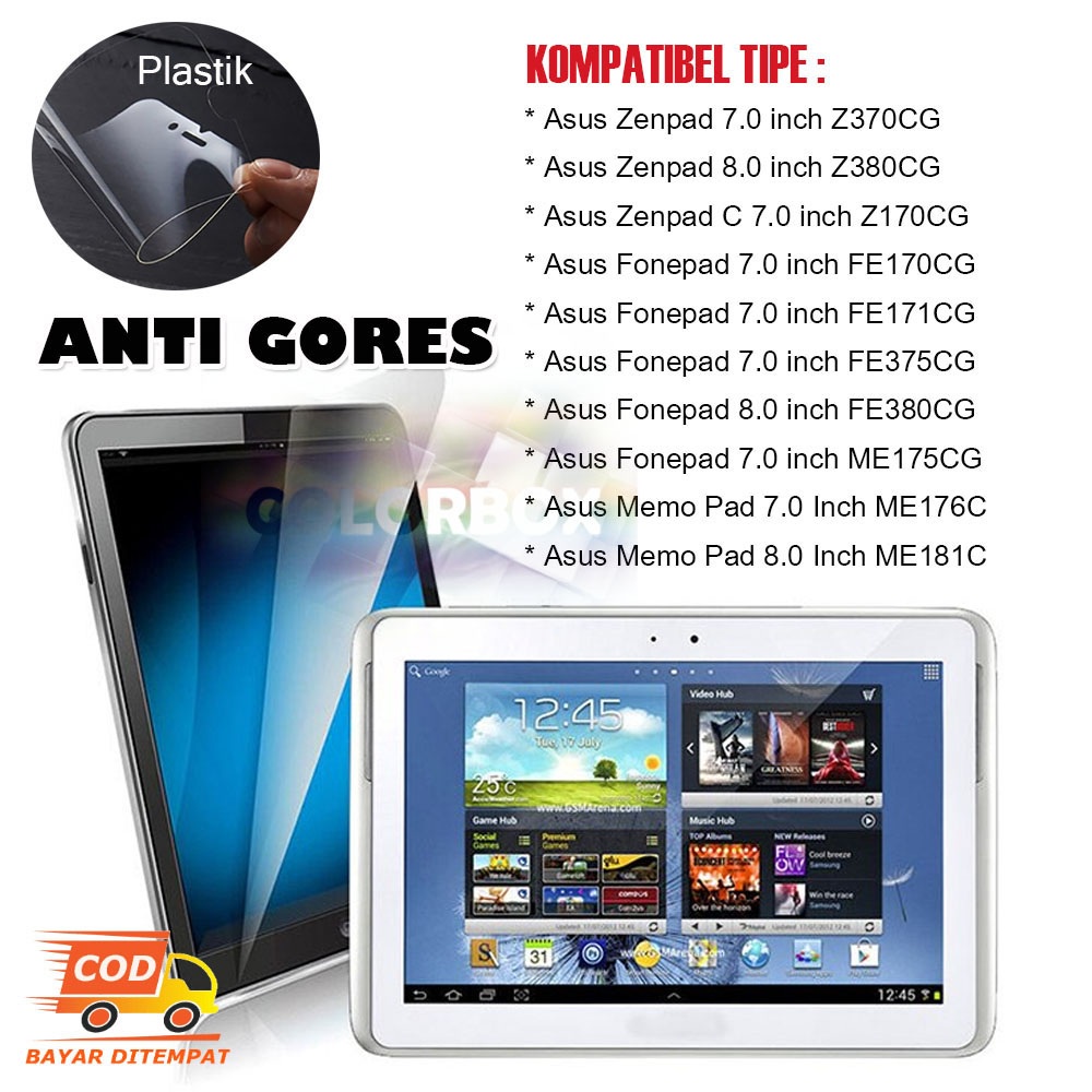 Jual Anti Gores Tablet Tab ASUS FONEPAD 7" INCH FE170CG FE171CG/ ASUS ...