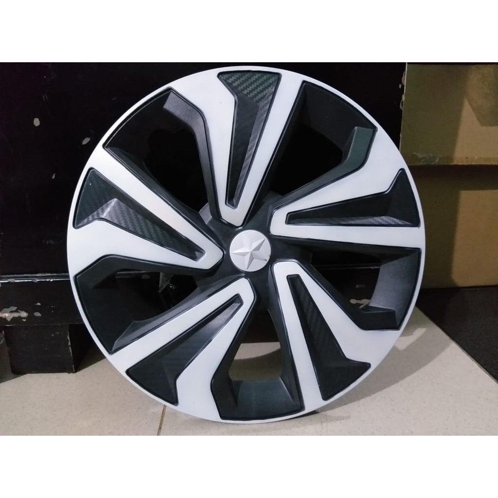Jual Cover Velg Dop Roda Mobil Ring 13 dan 14 putih model kipas ...