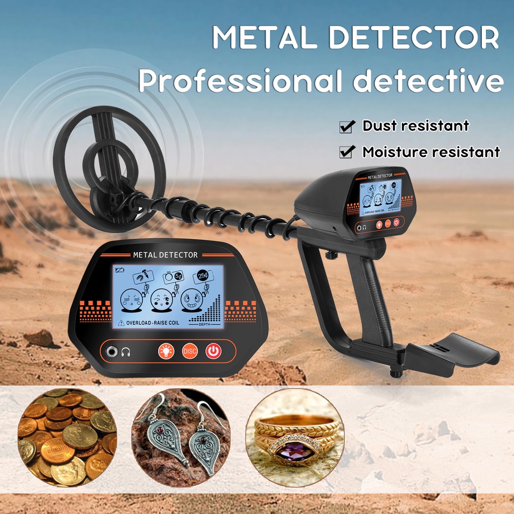 Jual Metal Gold Detector Alat Pendeteksi Logam Emas Koin Waterproof MD ...