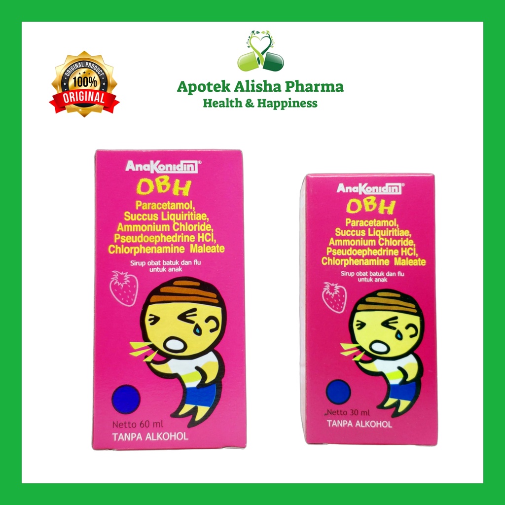 Jual Anakonidin OBH Sirup 30/60ml - Anak Konidin Pink Syrup Obat Batuk ...