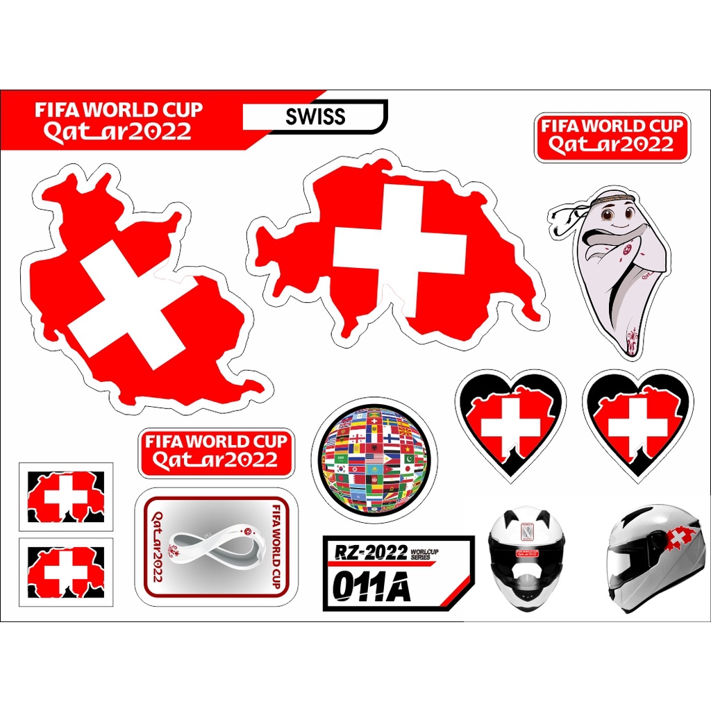 Jual Sticker Piala Dunia 2022 Sticker Peserta Piala Dunia Sticker Piala ...