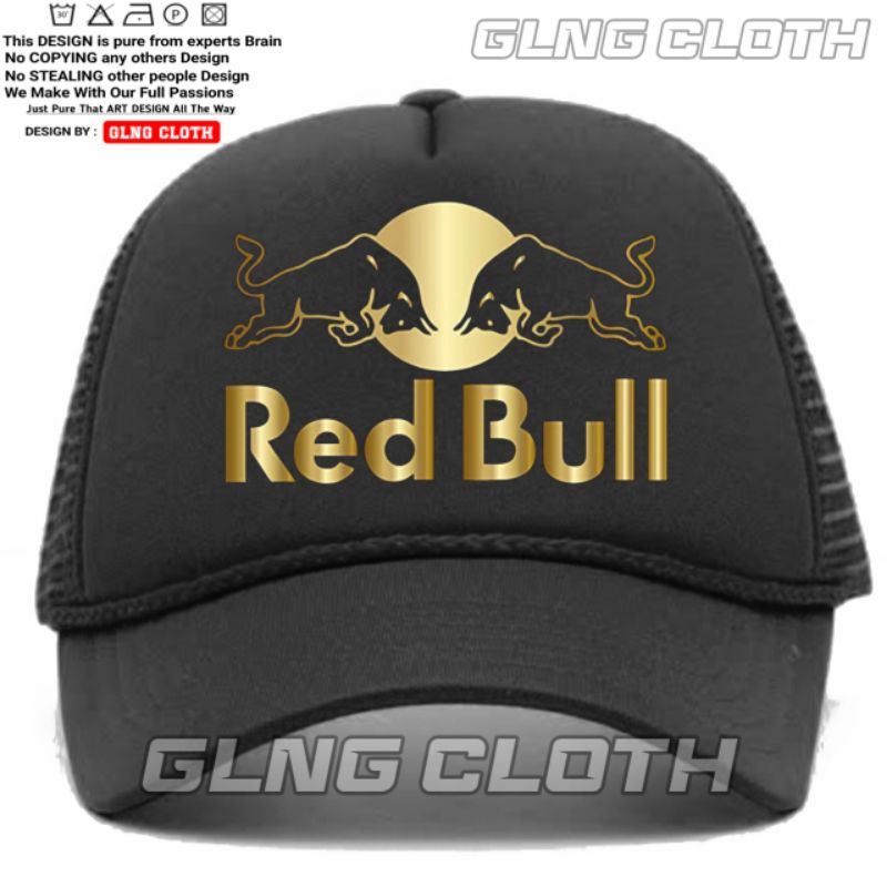 Jual Topi Red Bull Gold Trucker Jaring | Shopee Indonesia