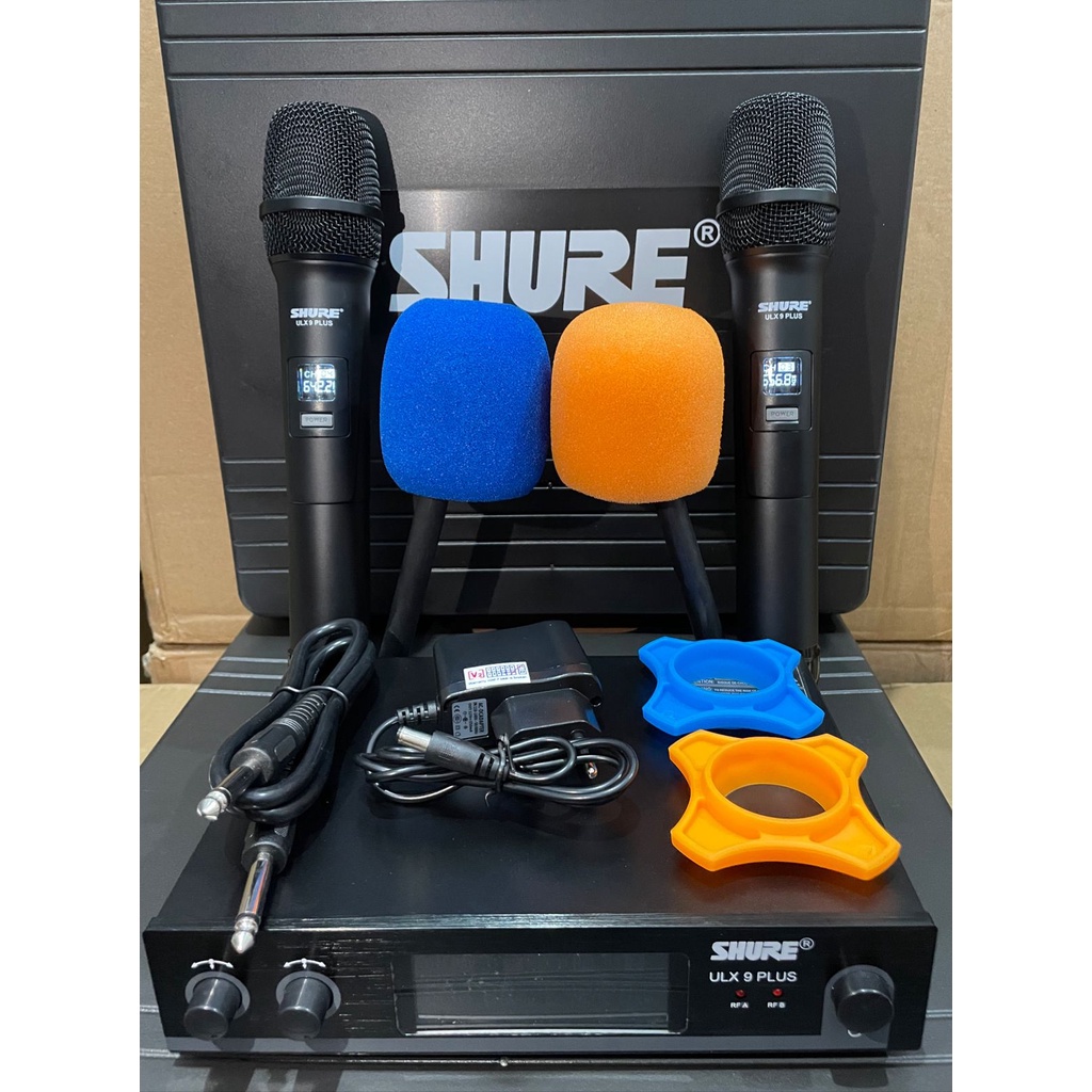 Jual Mic Wireless Shure ULX 9 plus( Handheld )free busa+free koper uhf | Shopee Indonesia