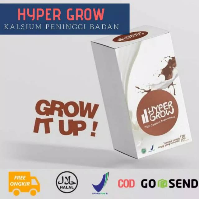 Jual Susu Kalsium Peninggi Badan Hyper Grow Original Herbal Alami Murah ...