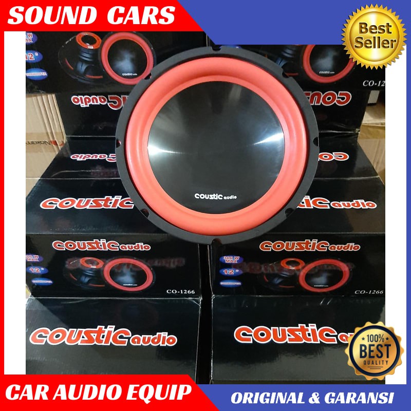 Jual Subwoofer 12 inchi Double Coil Subwoofer COUSTIC CO -1266 Best ...