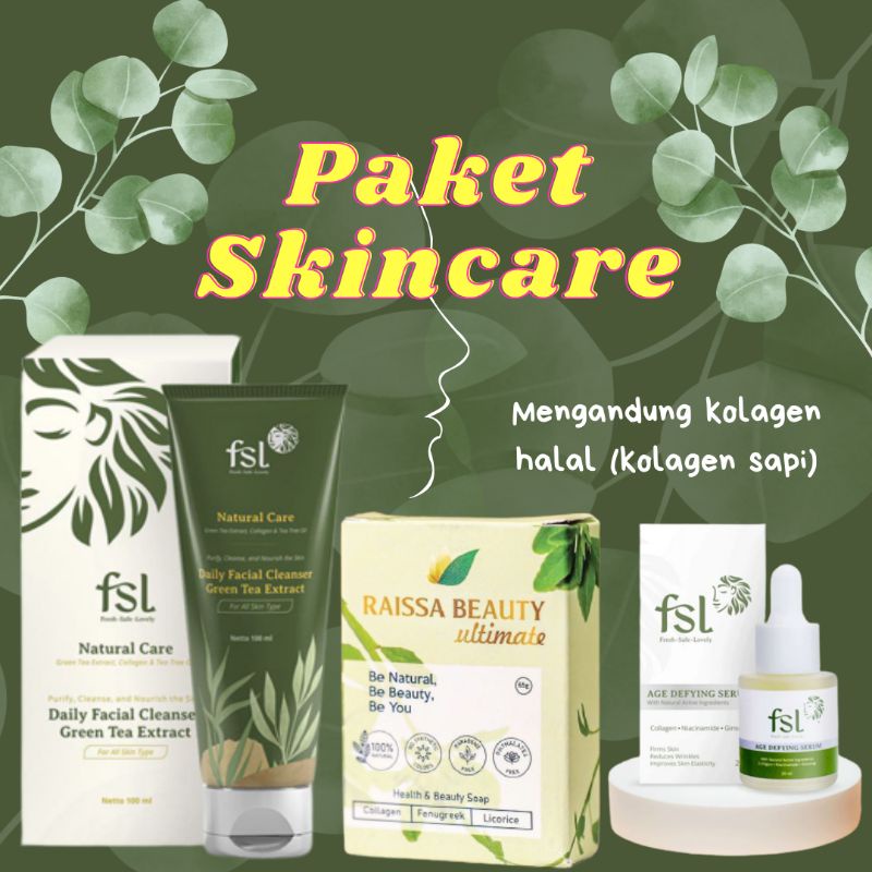 Jual Paket Skincare Raissa Beauty Ultimate & FSL Serum FSL Cleanser | Shopee Indonesia