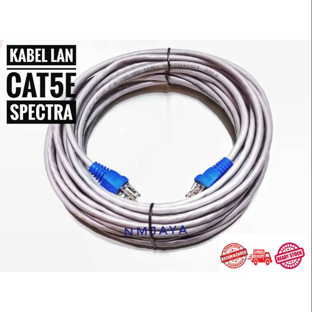 Jual Kabel Lan Cat5e UTP Kabel Internet 50 meter siap pakai sudah ...