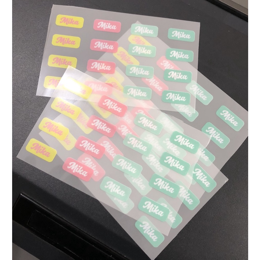 Jual Label Nama Baju Anak Sekolah Costum Murah / Sticker Nama Costum ...