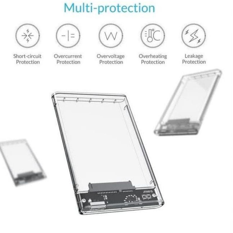Jual Casing Hardisk External HDD External Case 2.5" USB 3.0 - TRANSPARAN | Shopee Indonesia