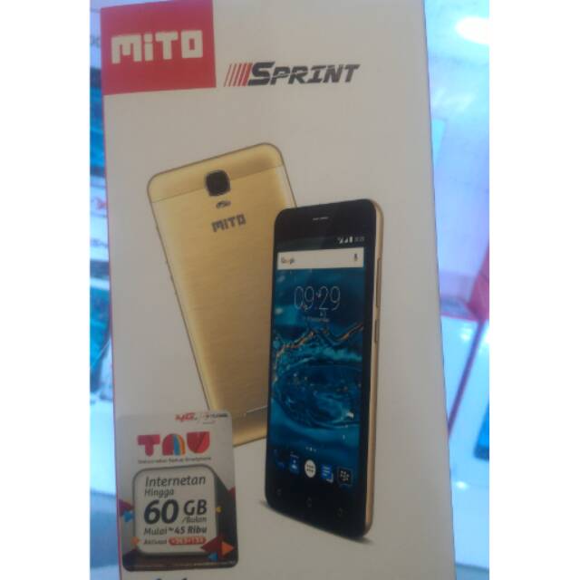Jual Hp mito sprint Ram 1Gb internal 8Gb,4G,layar 5inch | Shopee Indonesia