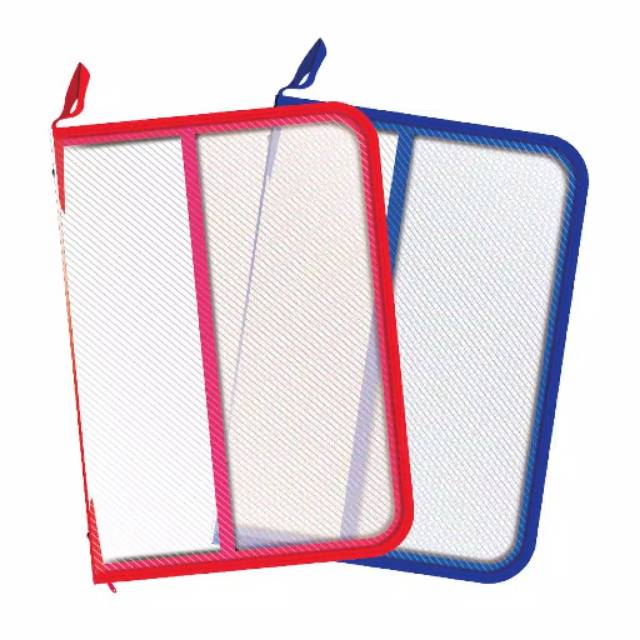 Jual Map Plastik Jaring Resleting Zipper Bag Folio 1 Pcs Shopee