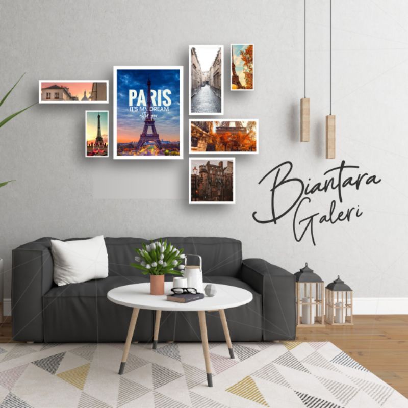Jual pajangan rumah dekorasi dinding hiasan dinding ruang tamu 1 SET ...