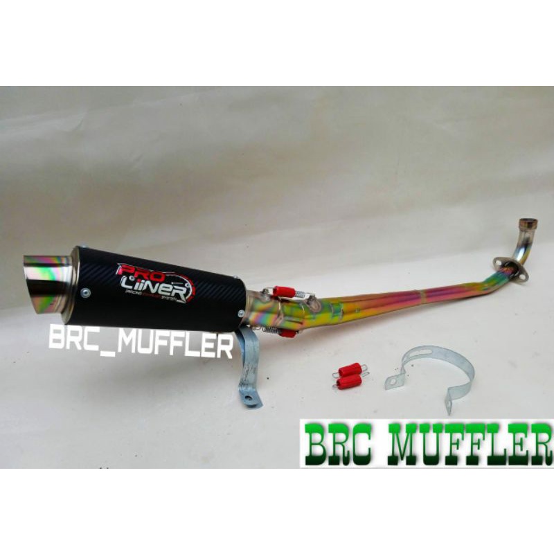 Jual KNALPOT RACING PROLINER KARBON BUNGLON ALL TYPE/VARIAN MOTOR BEBEK SUPRA, KARISMA, ABSOLUTE ...