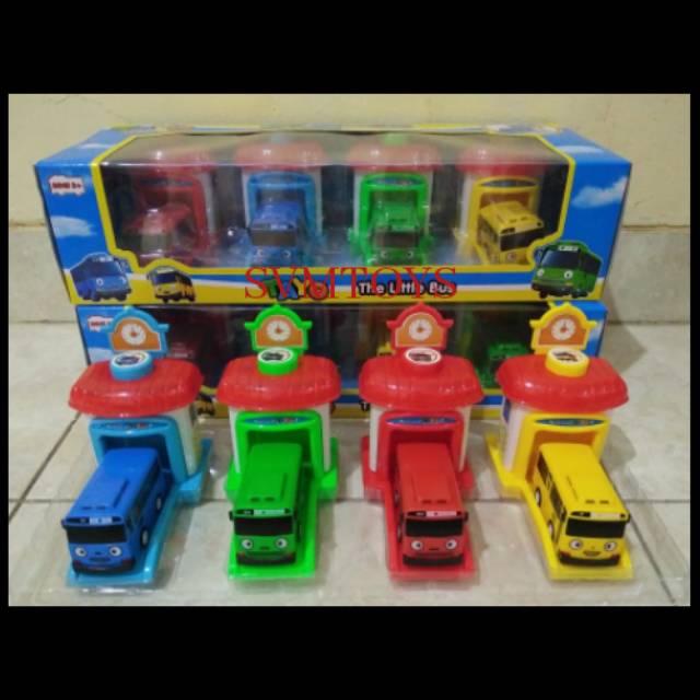 Jual Mainan Tayo Little Bus Garasi Isi 4 pcs | Shopee Indonesia