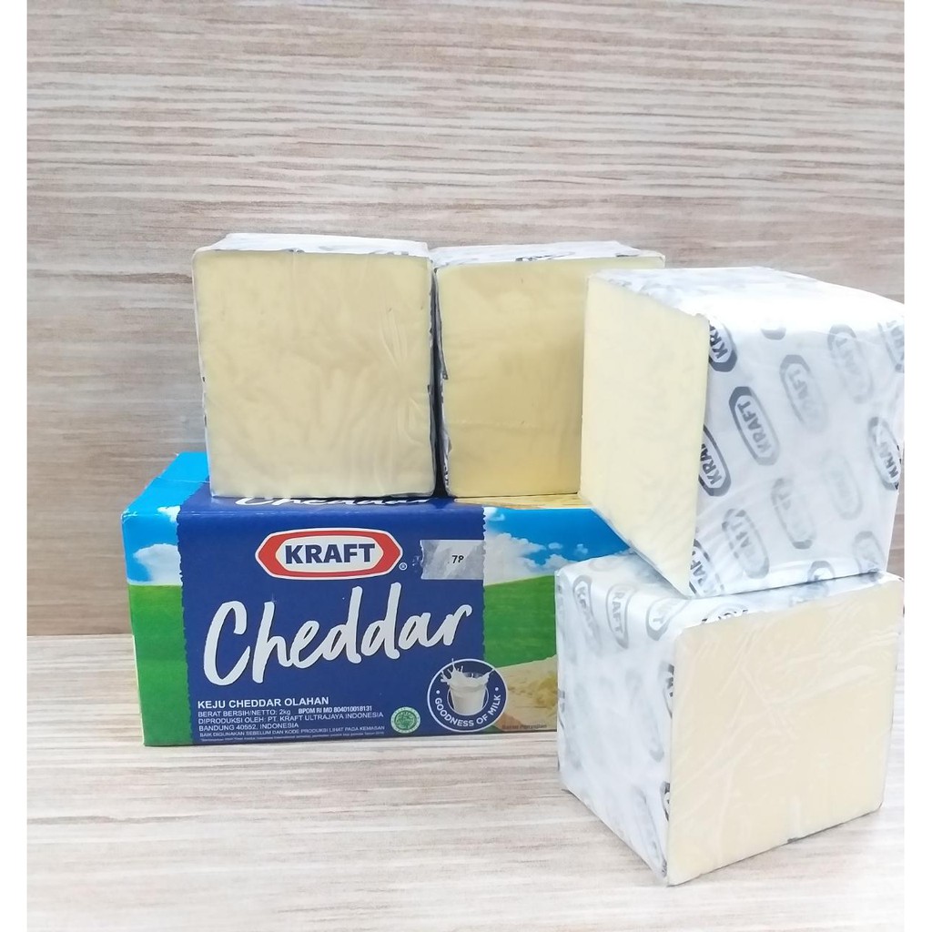Jual REPACK KEJU KRAFT CHEDDAR +/- 500 GRAM / KEJU KRAFT CHEDDAR ...