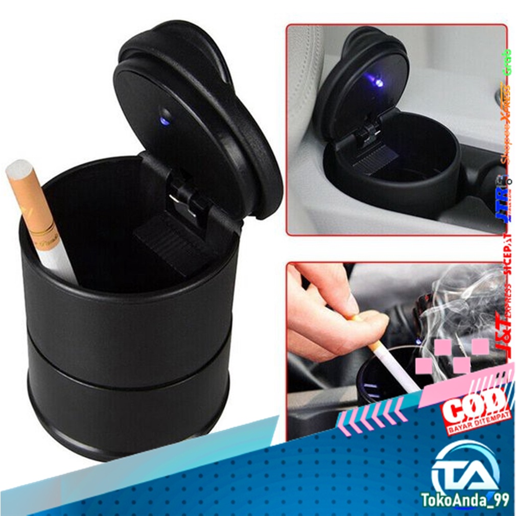 Jual ASBAK MOBIL TEMPAT ABU ROKOK ASBAK LED SERBAGUNA | Shopee Indonesia