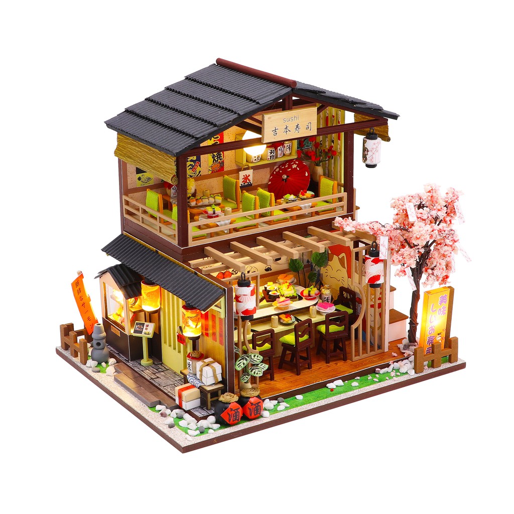 Jual DIY RAKIT MINIATURE MINIATUR DOLLHOUSE RUMAH BONEKA WOODEN PUZZLE ...