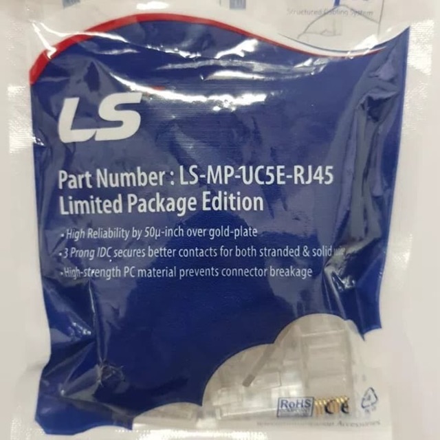 Jual Konektor LS RJ45 UTP Cat.5e Modular Plug (isi 20 pcs) | Connector ...