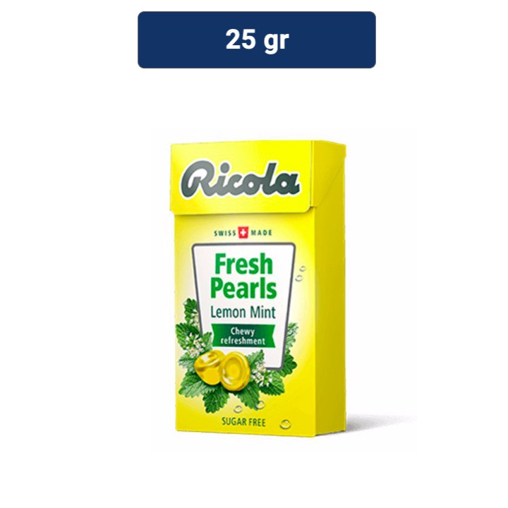 Jual Ricola Permen Fresh Pearls Lemon Mint 25 gr | Shopee Indonesia