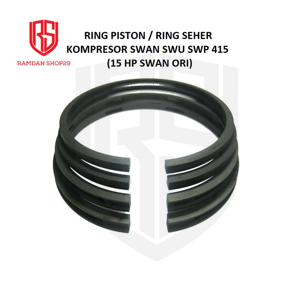 Jual Ring Piston Stang Piston Conrod Piston Kompresor Swan 15 HP SWU ...
