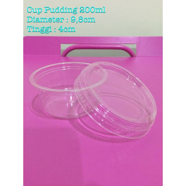 Jual Cup Puding Puyo | Tempat Puding uk 200 ML | Wadah Puding 200 ML ...