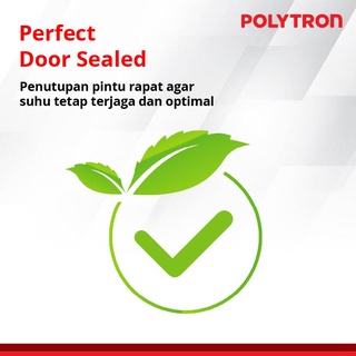 Jual POLYTRON Kulkas 2 Pintu Metallic 210 liter PRB 219R | Shopee Indonesia
