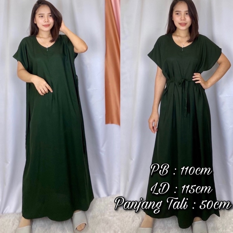 Jual PAKET USAHA Daster Panjang Polos Busui Friendly Tali Samping ...