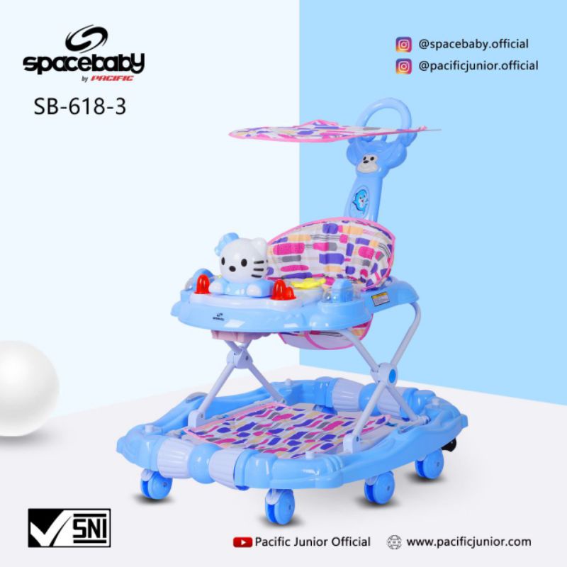 Jual Baby Walker Space Baby SB 618-3 ( new versi hello kity ) | Shopee Indonesia