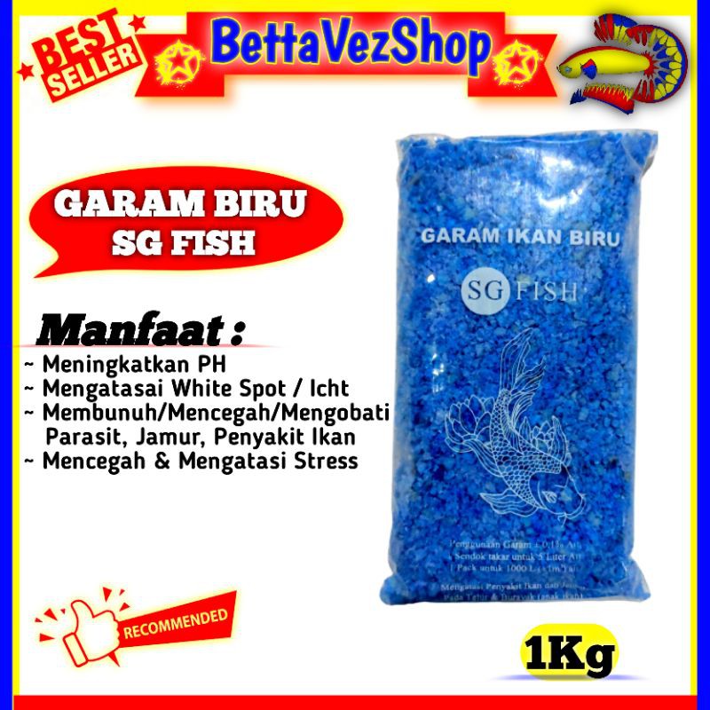 Jual GARAM BIRU SG FISH BLUE SALT 1KG DAPAT MENCEGAH DAN MENGOBATI ...