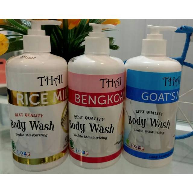 Jual Thai Body Wash Rice Milk 500 ml | Shopee Indonesia