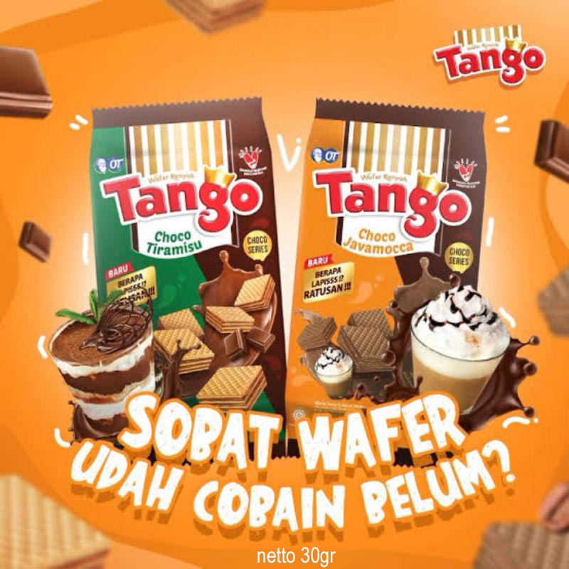 Jual TANGO WAFER CHOCO TIRAMISU Chocolate 30gr 100gr- TANGO WAFER ...