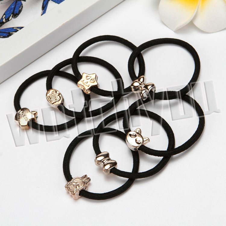 Jual Watchyou B0001 Ikat Rambut Korea Ikat Rambut Hitam Iket Rambut ...