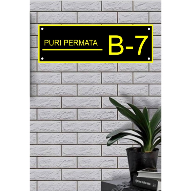 Jual Nomor rumah/Papan nama/Label custom ACRYLIC AKRILIK | Shopee Indonesia
