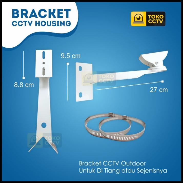 Jual Braket CCTV tiang breket CCTV pole mounting 30cm lengka TYPE 101 ...