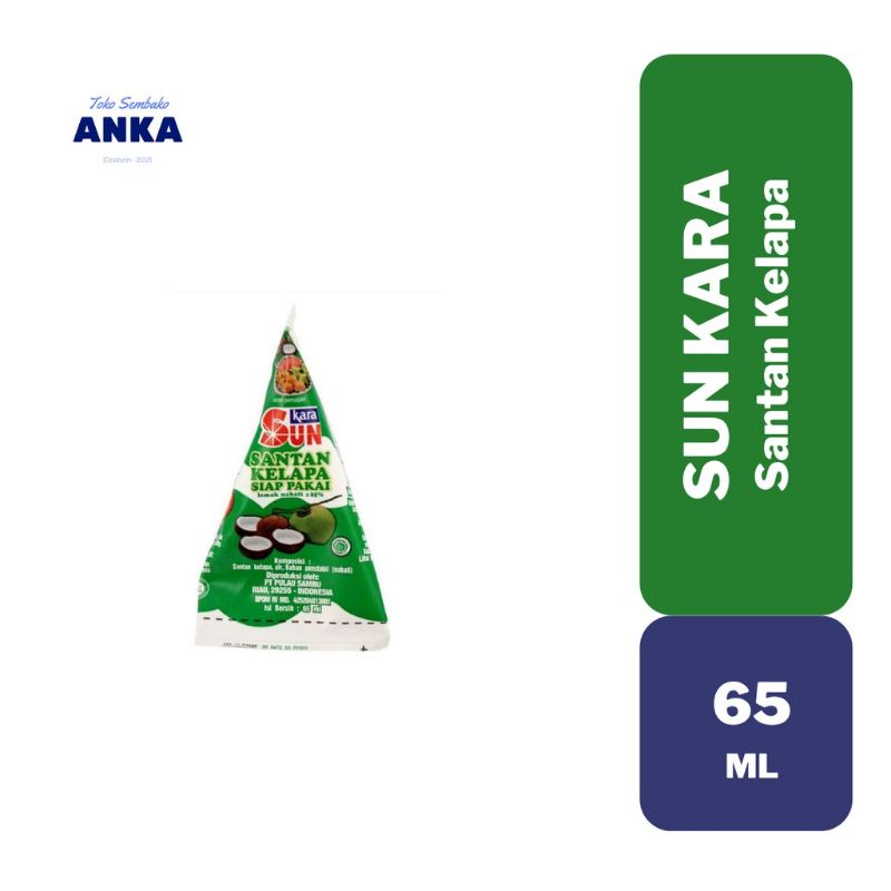 Jual Sun Kara sunkara SANTAN santen kelapa krucut kerucut 65ml 65 ml ...