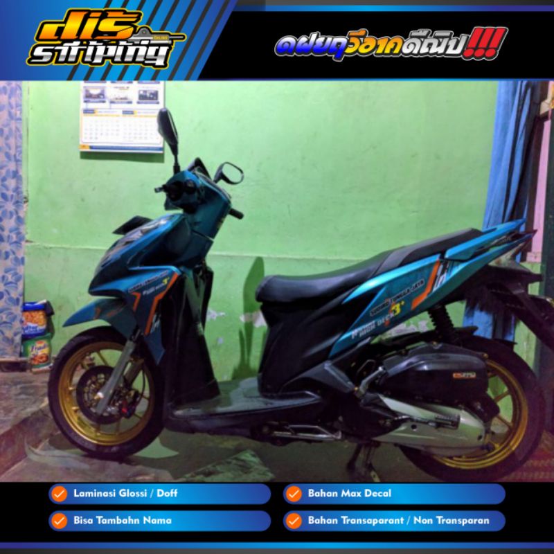Jual Striping Vario 125 Old Transparan Custom Livery Bus Stj / Sticker ...
