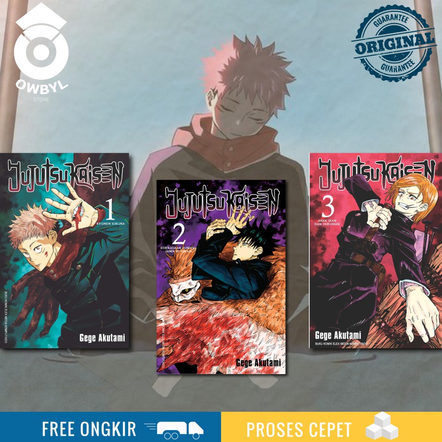 Jual Komik Set Jujutsu Kaisen (Vol 1-3) Bahasa Indonesia) | Shopee Indonesia