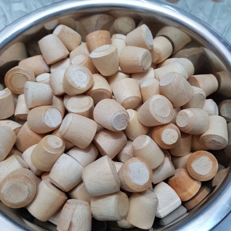 Jual / 10 pcs tutup asi TUTUP BOTOL KAYU UK BOTOL ASI 120 , 250 , 500 ...