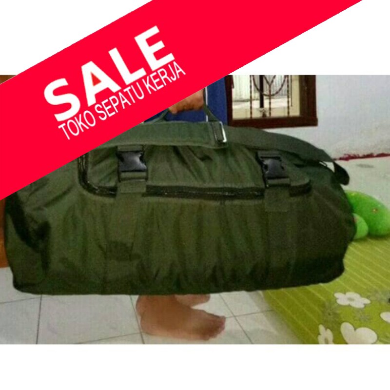 Jual TSK KoplerArmy Pulsak / duffle bag / tas kapsul jatah TNI | Shopee ...