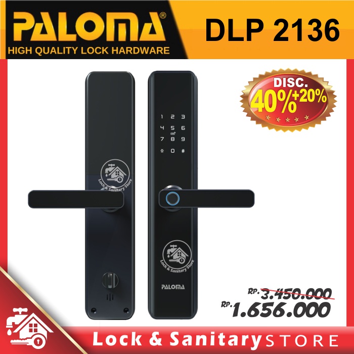 Jual Kunci Elektronik PALOMA DLP 2131 Smart Door Lock Digital Lock ...