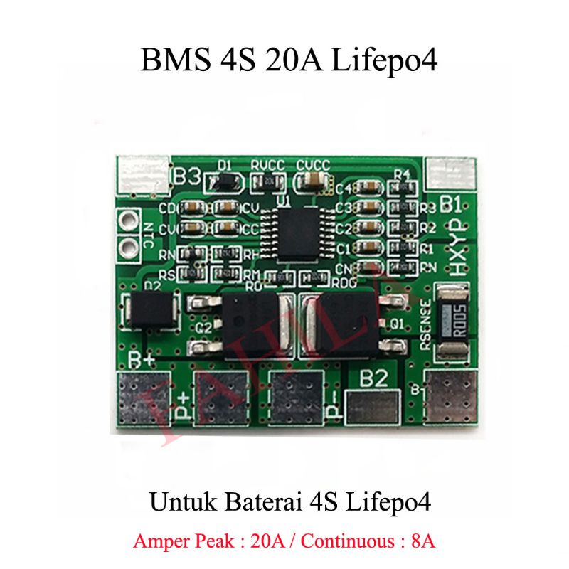 Jual BMS 4S 20A Lifepo4 Bms Lifepo4 4s 20A | Shopee Indonesia