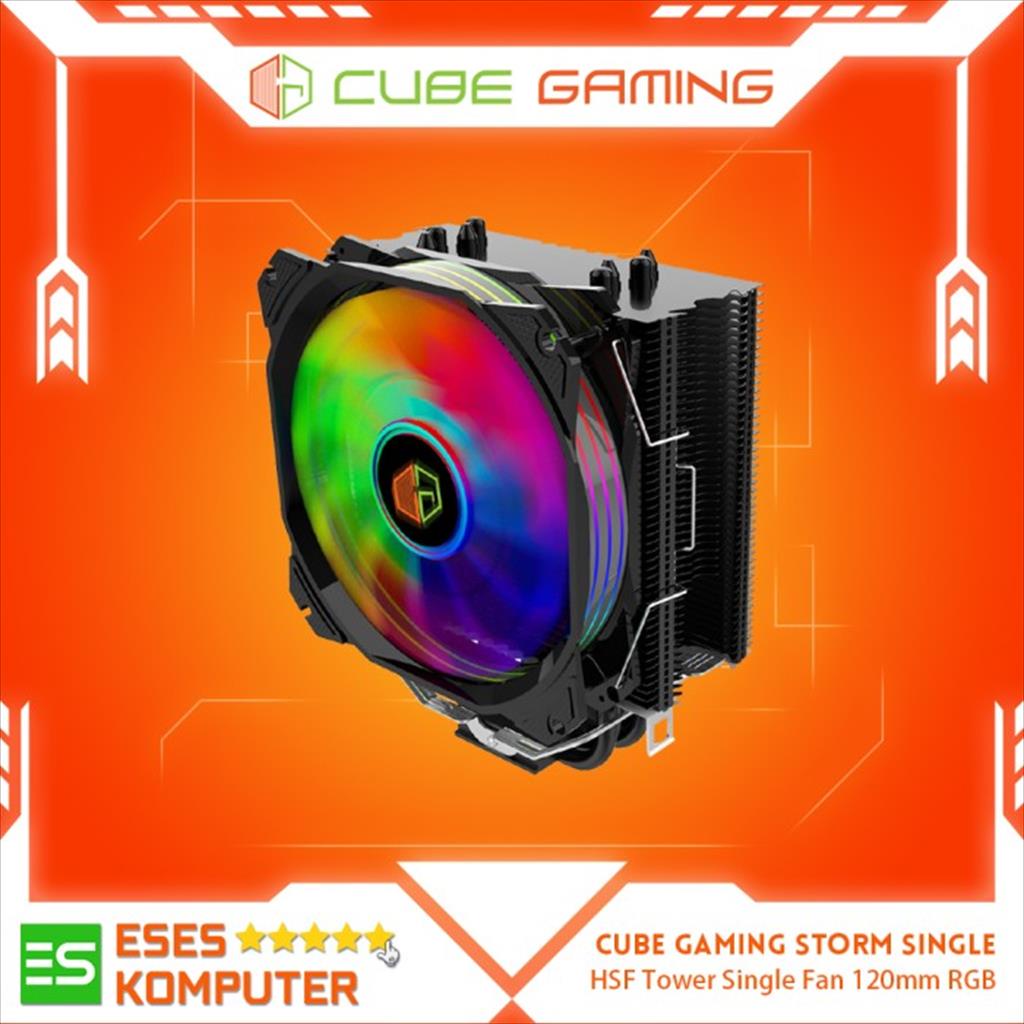Jual HSF CUBE GAMING STORM | SINGLE FAN 120mm RGB | Universal CPU ...