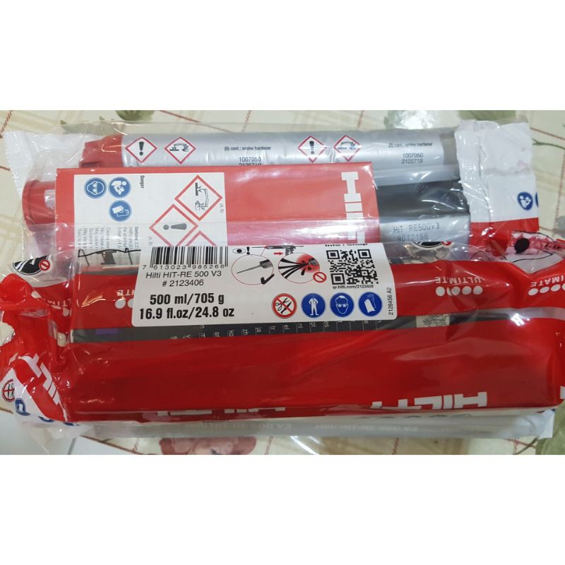 Jual HIT RE-500-V3 chemical anchor HILTI, lem angkur, beton, rebar ...